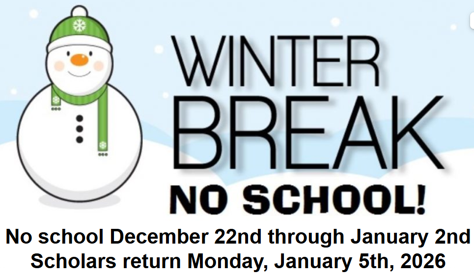 Winter Break – Dec 22 to Jan 2 – William George Bruce School